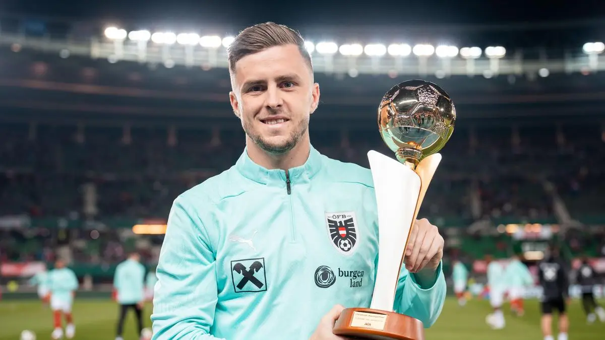 Erste Auszeichnung: Christoph Baumgartner ist Österreichs Fußballer des Jahres 2024